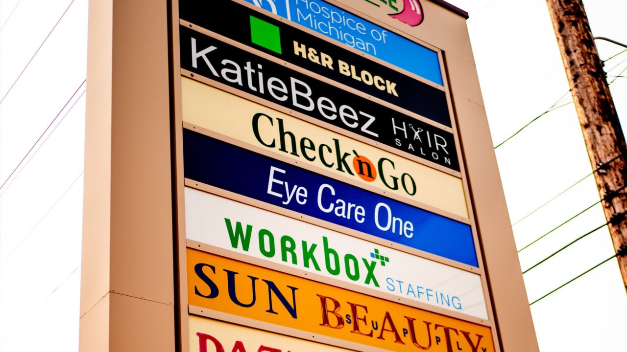 Tenant Panels - Port City Signs